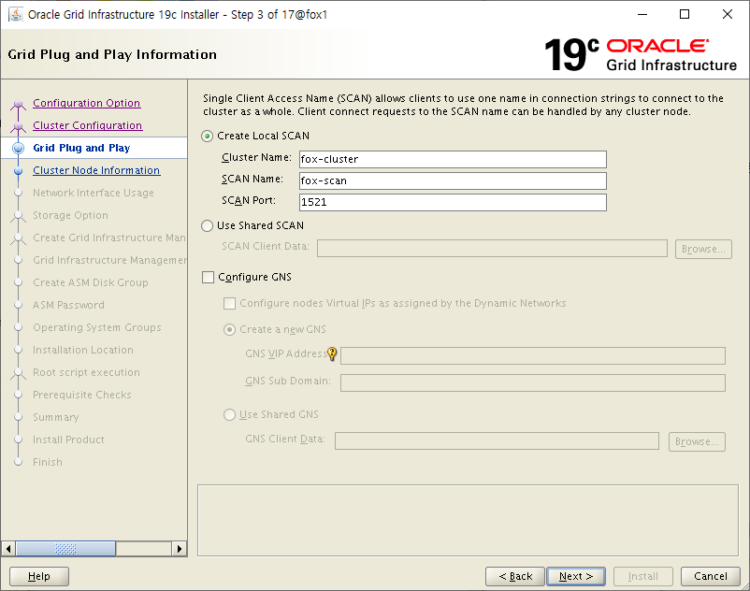 oracle grid 19c, oracle database 설치 – Blog-boxcorea