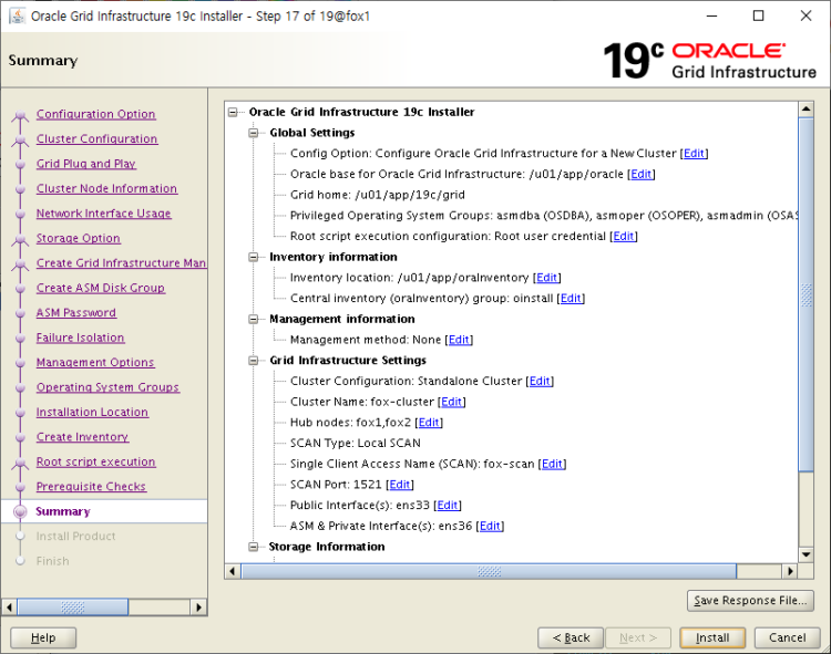 oracle grid 19c, oracle database 설치 – Blog-boxcorea