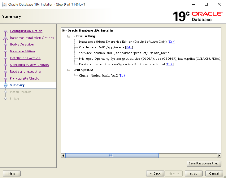 oracle grid 19c, oracle database 설치 – Blog-boxcorea